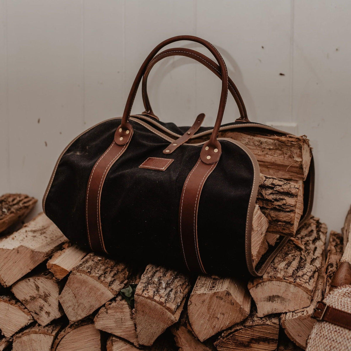Handmade Leather Log Carrier - USA MADE – The Local Branch